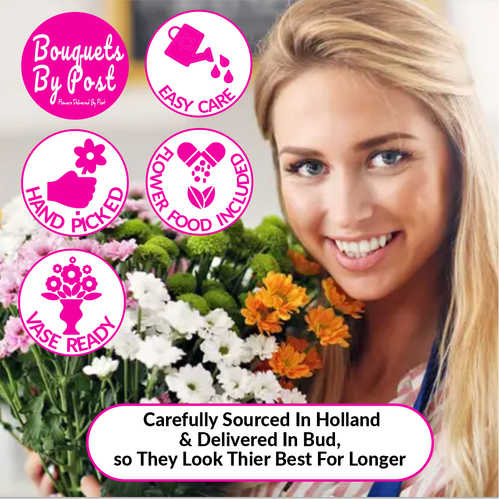 20 Mixed Roses Bouquet Flowers & Thank You Balloon – Bouquetsbypost